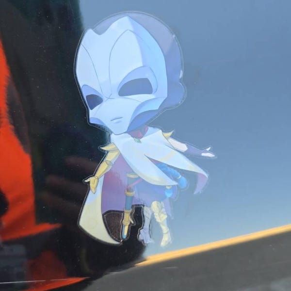 League of Legends - Jhin Chibi Fanart| Clear Vinyl Sticker | Water ...