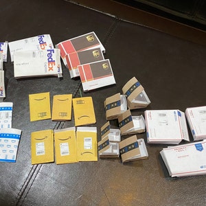 Mini AMAZON Envelope 1:6 template Instant Download printable | Etsy