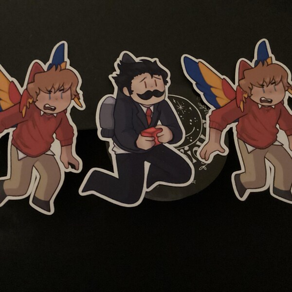 Grian, Mumbo Jumbo, and Goodtimeswithscar 2.5"boatem Pole Stickers ...