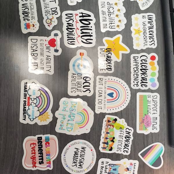 Disability Pride Sticker Bundle #3 - Etsy