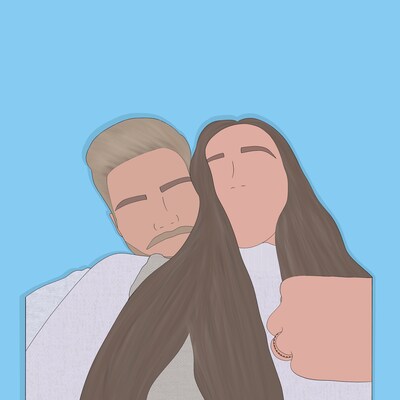 Custom Faceless Portrait With BTS Custom DIGITAL Portrait, Personalized ...