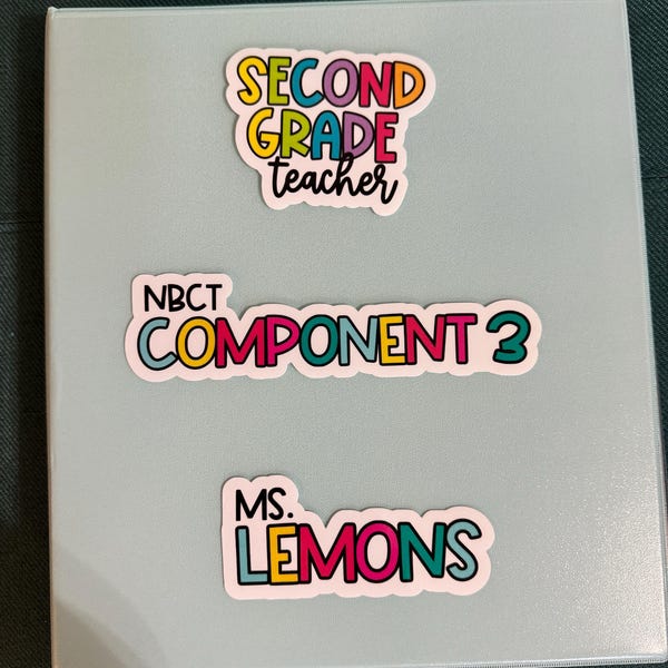 Personalized Teacher Name Sticker, Teacher Planner Stickers, Teacher ...