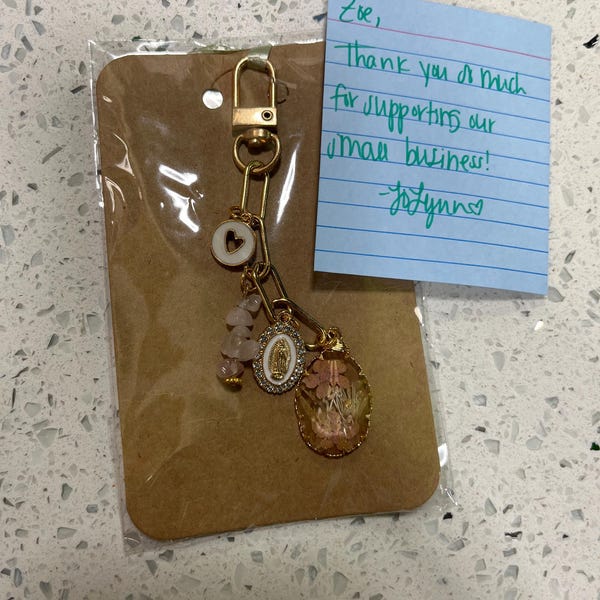 Charm Keychain, Custom Charm Car Keychain, Purse Chain Accessory ...