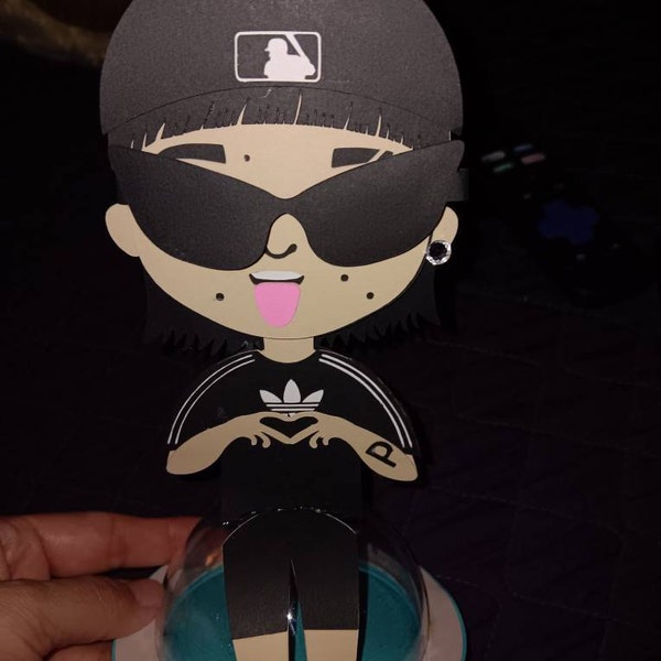 Cake Topper Con Diseño Latino (colombia, Cuba, República Dominicana ...