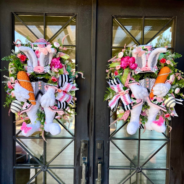 White Rabbit Figurine, Deluxe Dapper Rabbit, English Rabbit, White ...