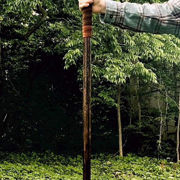 Customizable Wizard Staff! Pick Your Gem Color and Wood Burn Design ...