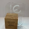 LEAF Personalised Wooden Acrylic Trophy Award Personalized Bespoke ...