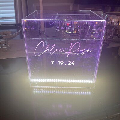 Customized Glowing Light Cube Event/retail Brand Logo Display Box Stool ...