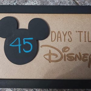 Days til Disney Countdown Sign - Etsy