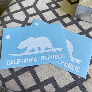 California Republic Die Cut Decal - Etsy