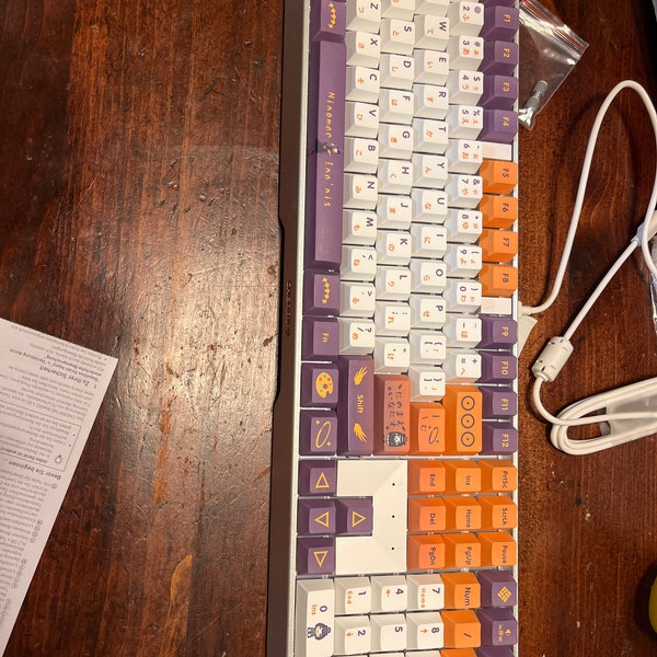 Ninomae Ina'nis Keycaps: 132 PBT Keys, Cherry Profile - Etsy
