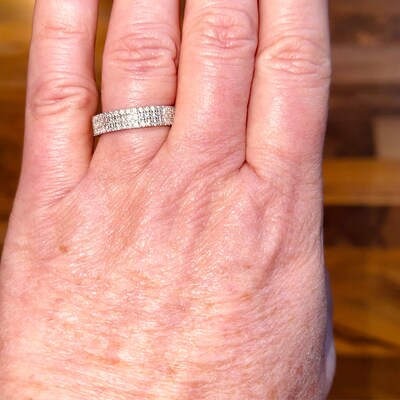 Tension Set & Channel Setting Ring Trillion or Round Diamond - Etsy