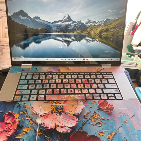 Lenovo Thinkpad Laptop Pink Background White Cat Pattern Custom Gift ...