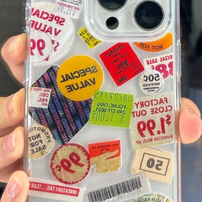 Grunge Aesthetic Stickers Case for iPhone 15 Pro 14 Plus 13 12 Mini X ...