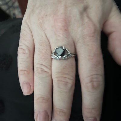 Gothic Wedding Ring,claddagh Ring,skeleton Wedding Ring Made of 925 ...