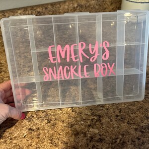 Personalized Snack Box, Snacklebox, Snackle Box, Lunch Box, Bento Box ...