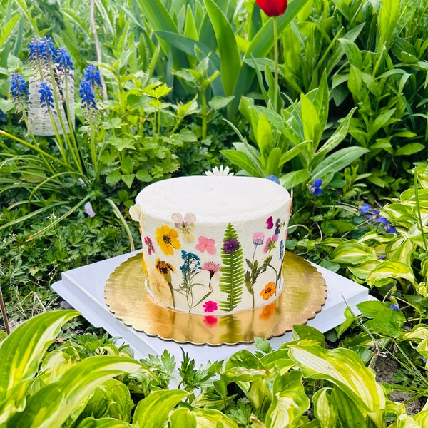 50 Pieces FOOD SAFE Pressed Flowers | Cake Decoration Flowers - Etsy