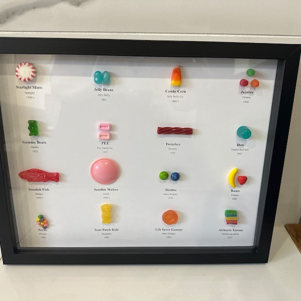 11x14 REAL Candy Art Pick a Frame Color | Ode to Candy | History of ...