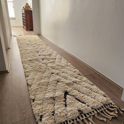 Custom Pink Berber Runner Rug Bohemian Boujaad & Authentic Carpet ...