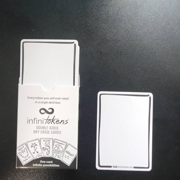 Infinitokens Dry Erase Cards/tokens - 25-pack (double-sided, Erasable ...