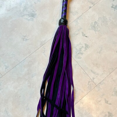 Chain Flogger With Leather Handle, Metal Flogger for Sensation Play ...