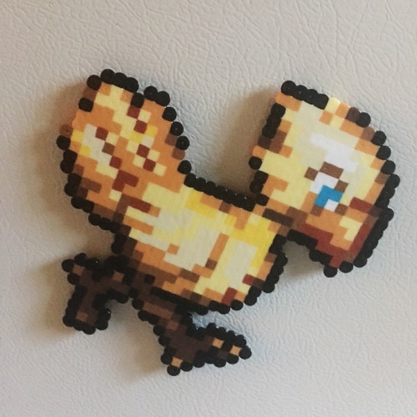 Chocobo Perler Bead Art, Final Fantasy, Fridge Magnets, Perler Bead ...