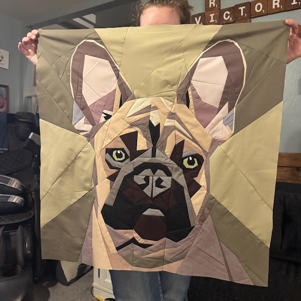 Black Lab Foundation Paper Pieced Quilt Block - Etsy