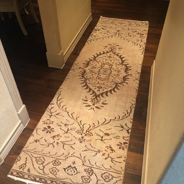 Brown Square Rug, Vintage Rug, Neutral Rug, Small Rug, Turkish Rug ...