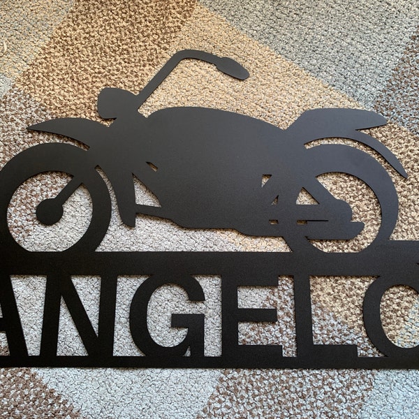 Custom Metal Motorcycle Sign, Wall Hanging, Motorcycle Sign, Motorcycle ...