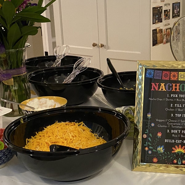 Editable Nacho Bar Menu Sign, Fiesta Party Menu, Mexican Party, Mexican ...