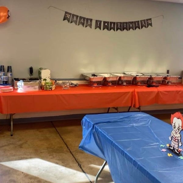 Horror Movie Baby Shower Banner, Scary Movie Banner, Baby Shower Party ...