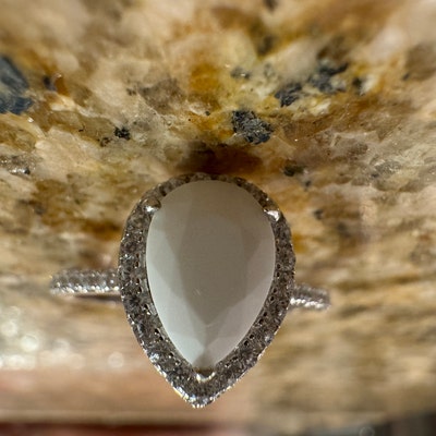 10K 14K Solid Gold Marquise Breastmilk Ring, DIY Breastmilk Jewelry Kit ...