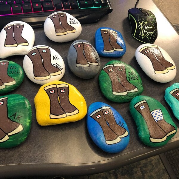 Snowman Rocks | Snow Rocks | Winter Rocks | Christmas Rocks | Cute ...