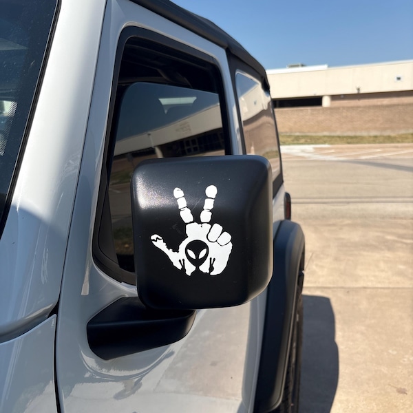Set of 2 Sea Turtle Hand Wave Decals for Jeep Side Mirrors - Hand Wave ...