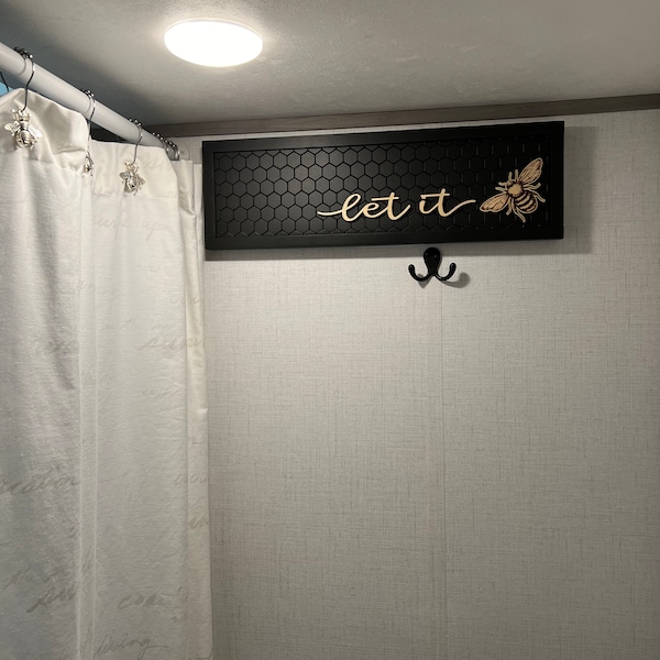 Bee Wood Sign | Honeycomb Sign | Spring | Round Sign | Save Bees | Boho ...