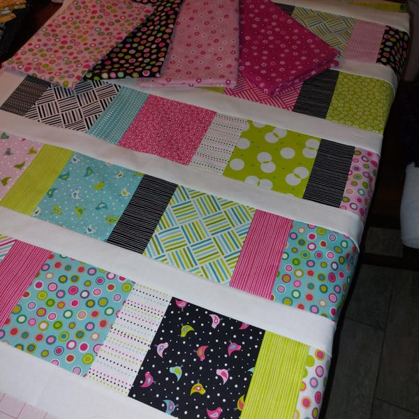 Charm Pack Quilt Pattern PDF – Charmingly Sashed – Baby & Throw Quilt ...