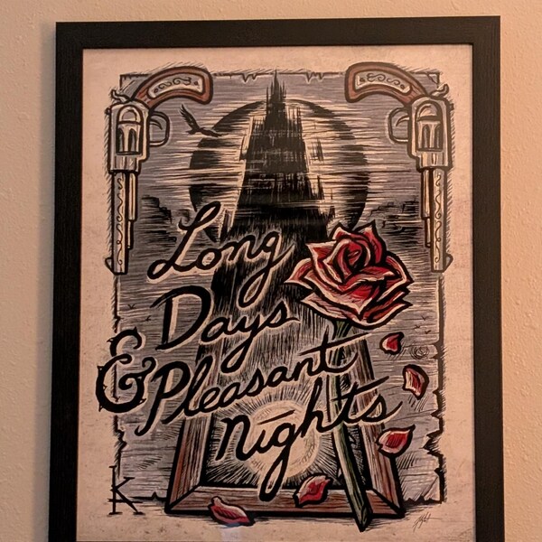 Texan Gothic Pulp Western Art: 3D Poster With Glasses - Etsy