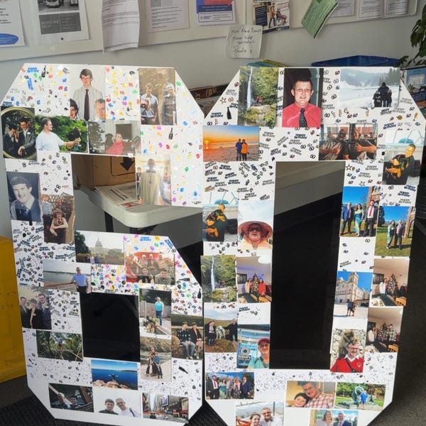 Giant Cardboard Numbers 75cm - DIY Party Decoration – Large Display ...