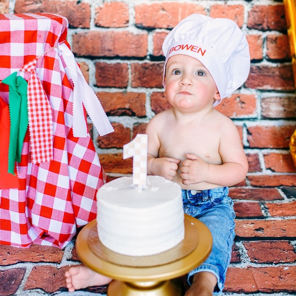 Checkered Boho Birthday Cake Topper | Boy First Birthday | Smash Cake ...