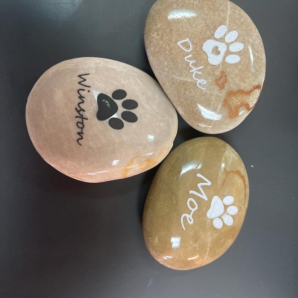 Engraved River Rocks - in Memoriam and Grief Stones - Etsy