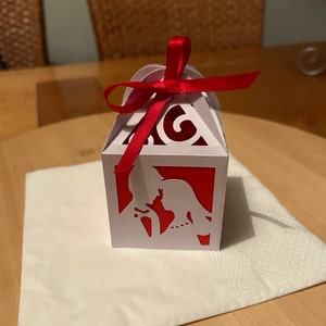 SVG Wedding Favor Box Bride and Groom Template Wedding Favor Boxes ...
