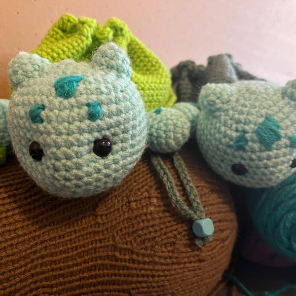 Crochet Pokemon Inspired Onion Frog Amigurumi Pattern: Fun Pouch PDF - Etsy