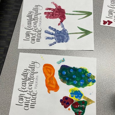 I Am Fearfully and Wonderfully Made, Handprint Craft for Kids, Psalm ...