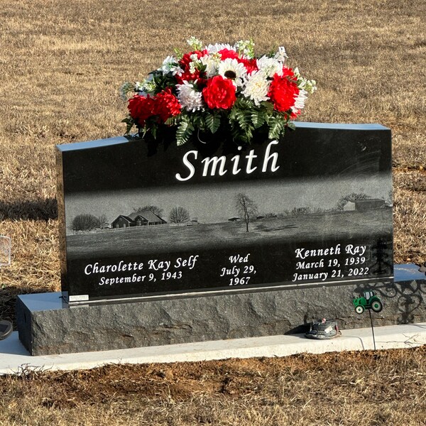 Headstone Flower Arrangement Anchor for Saddles and Wreaths - Etsy