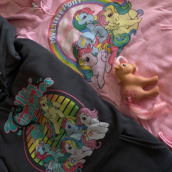 My Little Pony Chillin With My Ponies Charcoal Shirts - Etsy