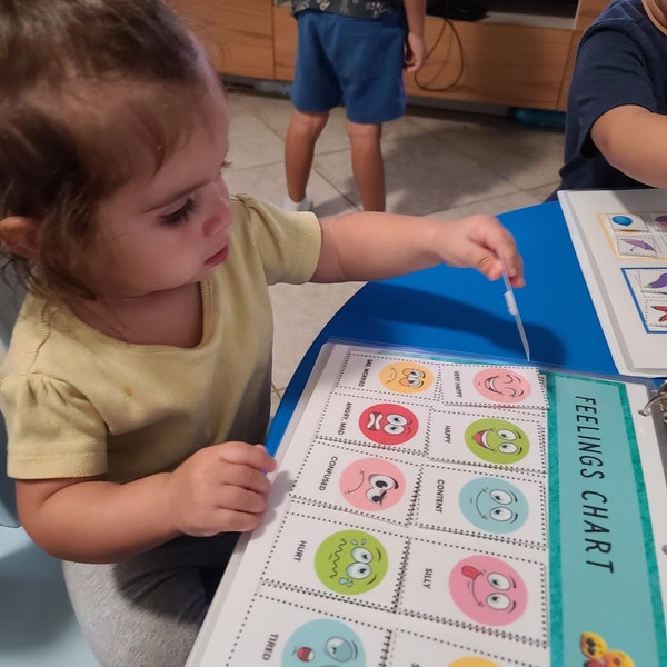 Toddlers First Educational Busy Book. Personalized Learning Binder ...