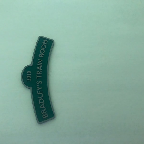 Personalised Train Nameplate Door Plaque Sign | 3D Printed | Choose ...