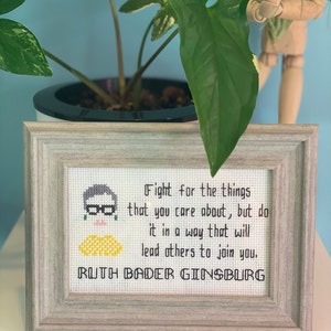Ruth Bader Ginsburg Embroidery - Etsy