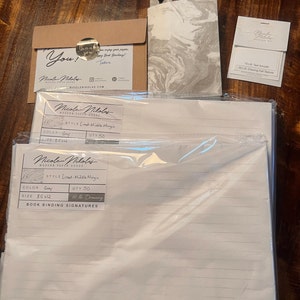 A4 Middle Margin LINED/RULED PRINTABLE Digital Book Binding Signature ...