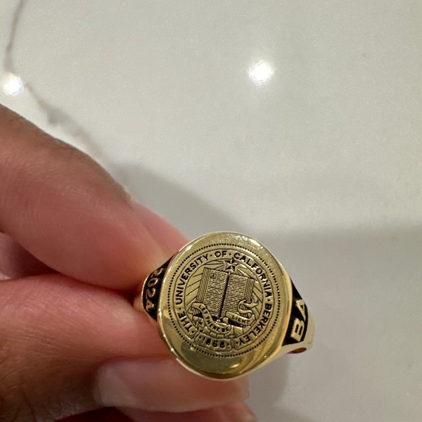 Oval Graduation Ring-tiny College Ring-class Rings-school Rings-senior ...